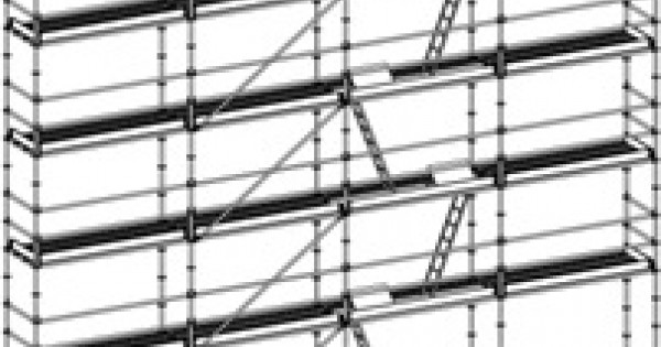Facade Scaffold 3 Decks Complete With Access Decks